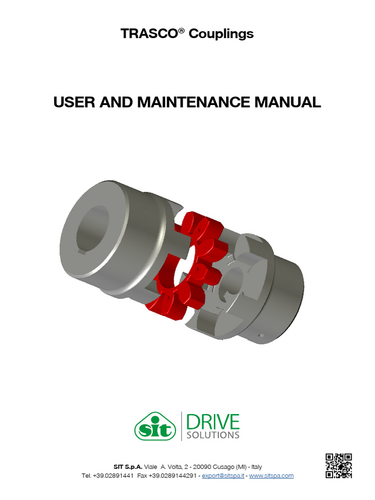 TRASCO® Couplings User Manual | PDF | Mechanical Engineering