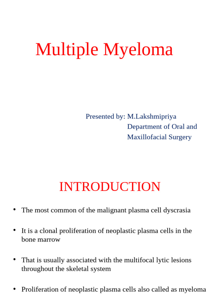 Multiple Myeloma | PDF | Multiple Myeloma | Bone