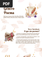 Características e Estruturas do Poema | PDF | Métrica (poesia) | Eufonia