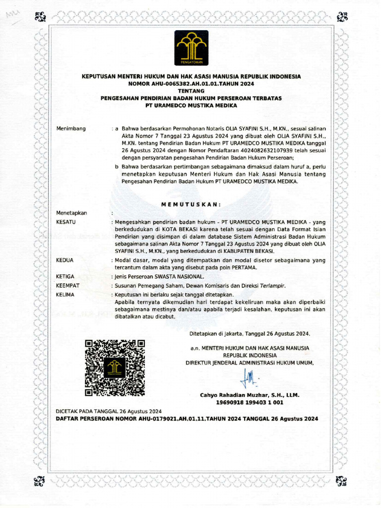 Kemenkumham Pendirian-3 | PDF