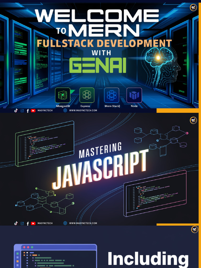 Javascript-Mern Fullstack With Genai | PDF | Computer Programming | Mathematics
