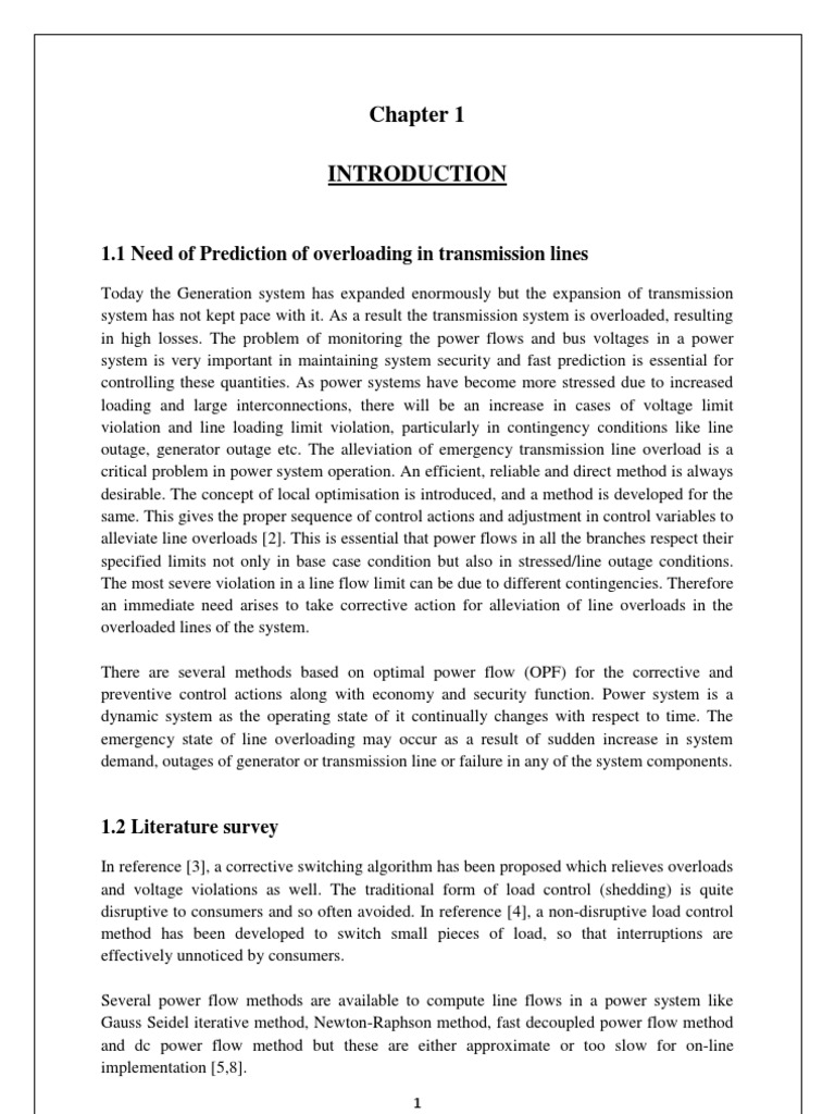 Prediction of Transmission Line Overloading Using Intelligent Technique ...