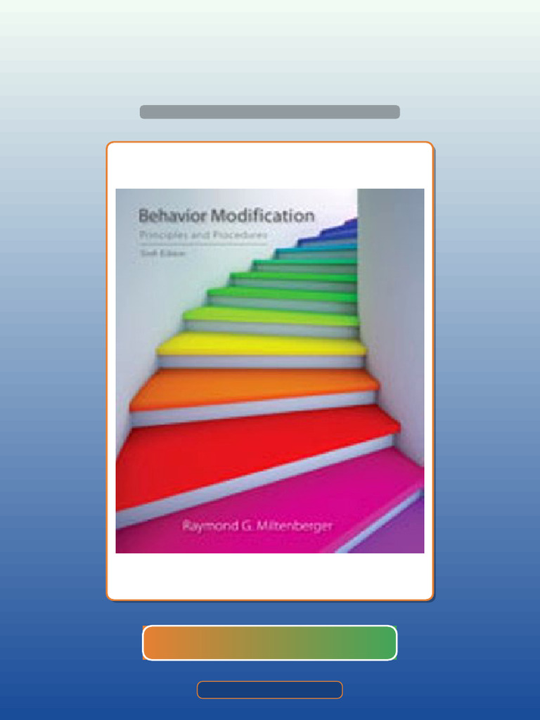Behavior Modification Principles and Procedures 6th Edition ...