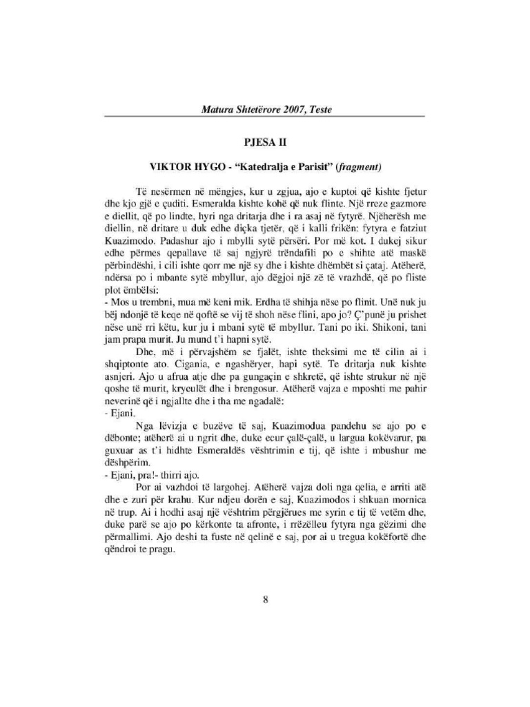 Teza Natyror 2007 Esmeralda Kuazimodo | PDF