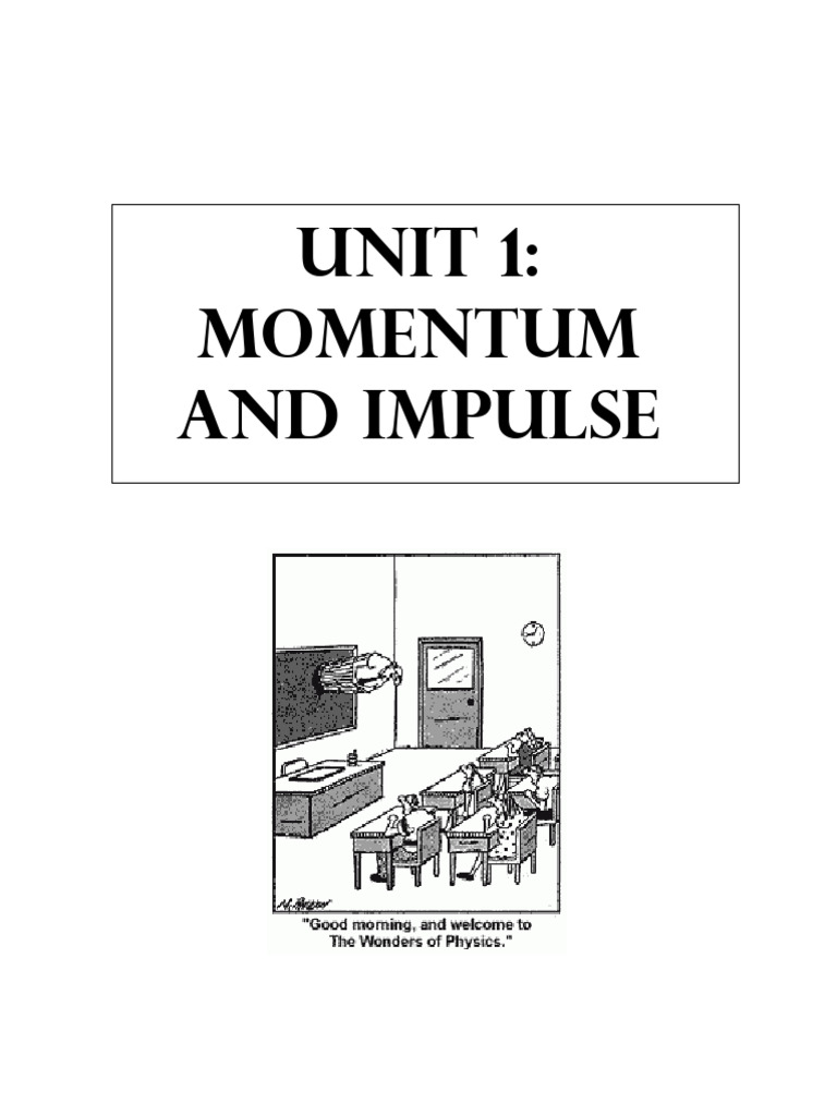 Momentum & Impulse Workbook | PDF | Force | Momentum