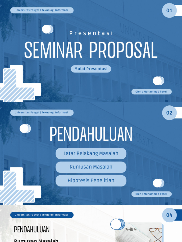 Putih Biru Minimalis Presentasi Seminar Proposal Tamplate 2 Form Canva | PDF