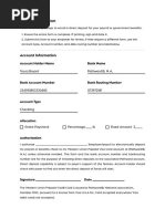 CIBC Void Cheque - Direct Deposit Form | PDF | Payments | Cheque