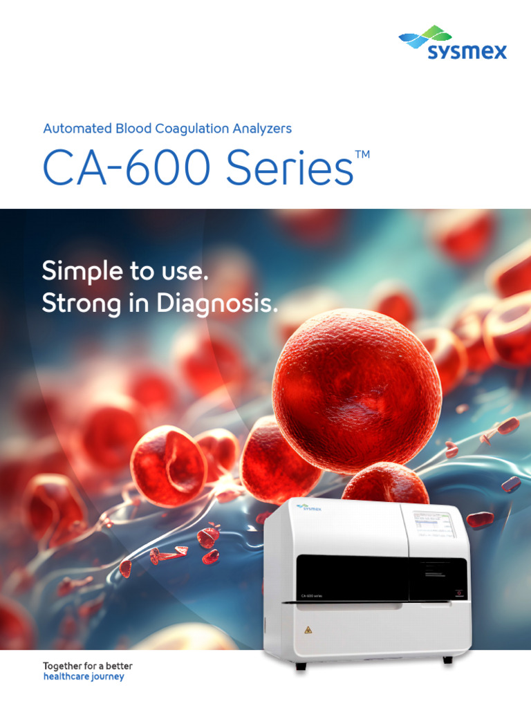 CA 600 Series Brochure en | PDF | Coagulation | Hematology