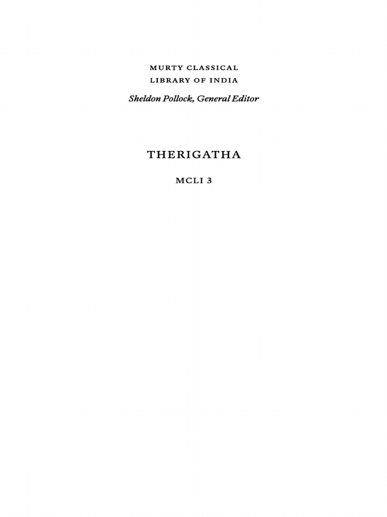 Dokumen - Pub Therigatha Poems of The First Buddhist Women ...