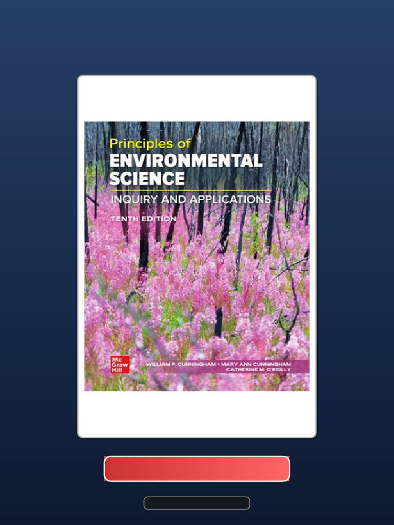 Complete Bundle Principles of Environmental Science 10th Edition Cunningham HQ File | PDF ...