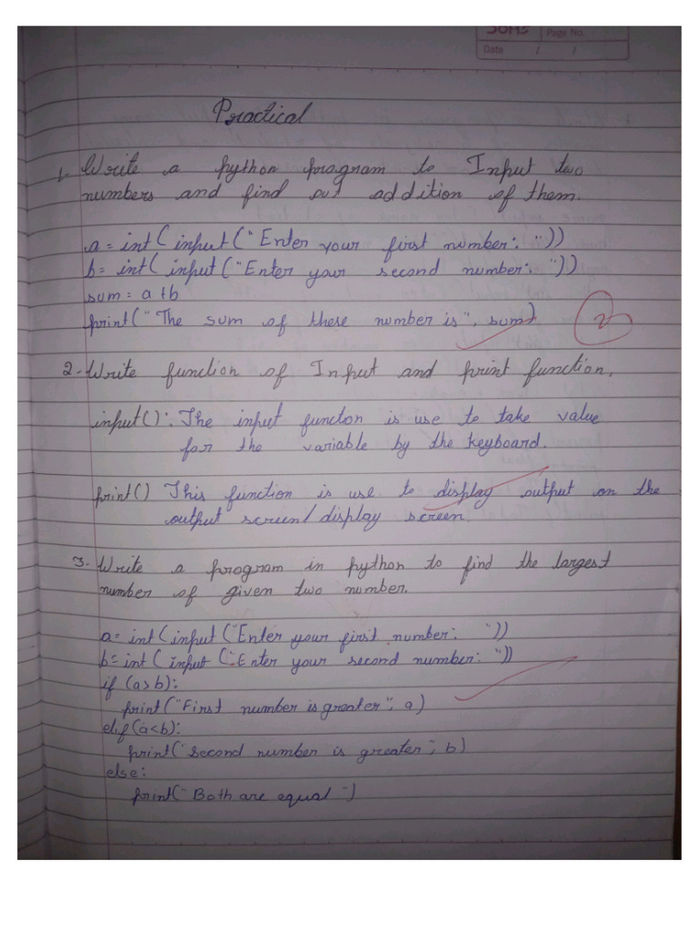 Class 9 Ai Practical | PDF