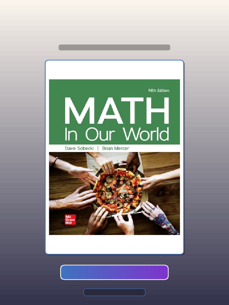Math in Our World 5th Edition Sobecki Test Bank Available Instantly ...