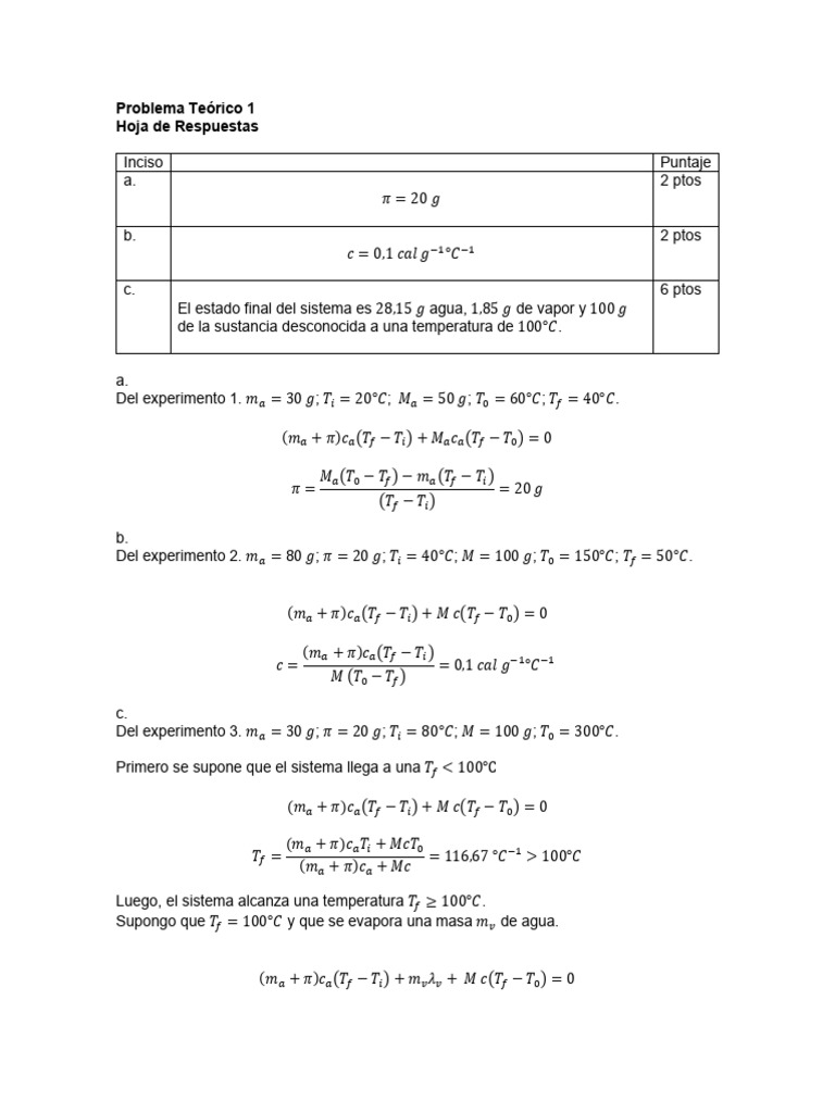 Segunda Pba Prep 2025 Soluciones Puntajes | PDF | Propiedades ...