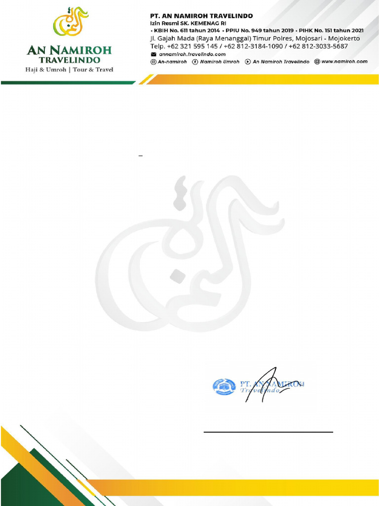 SURAT IZIN Suntoro New | PDF