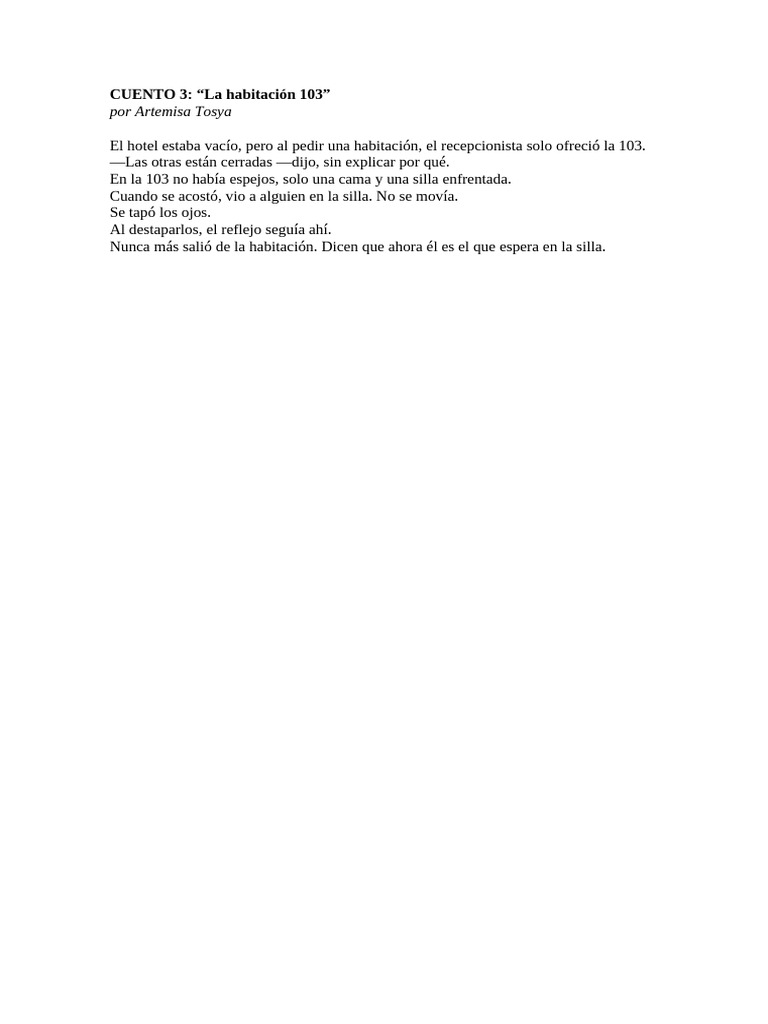 Cuento 3 Re Cortos Por Ia | PDF