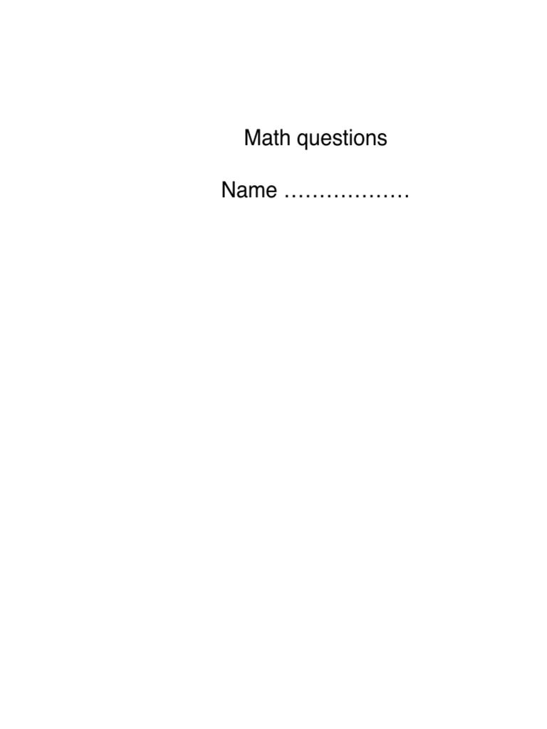 Year 4 Maths Homework Sheets | PDF | Arithmetic | Mathematics