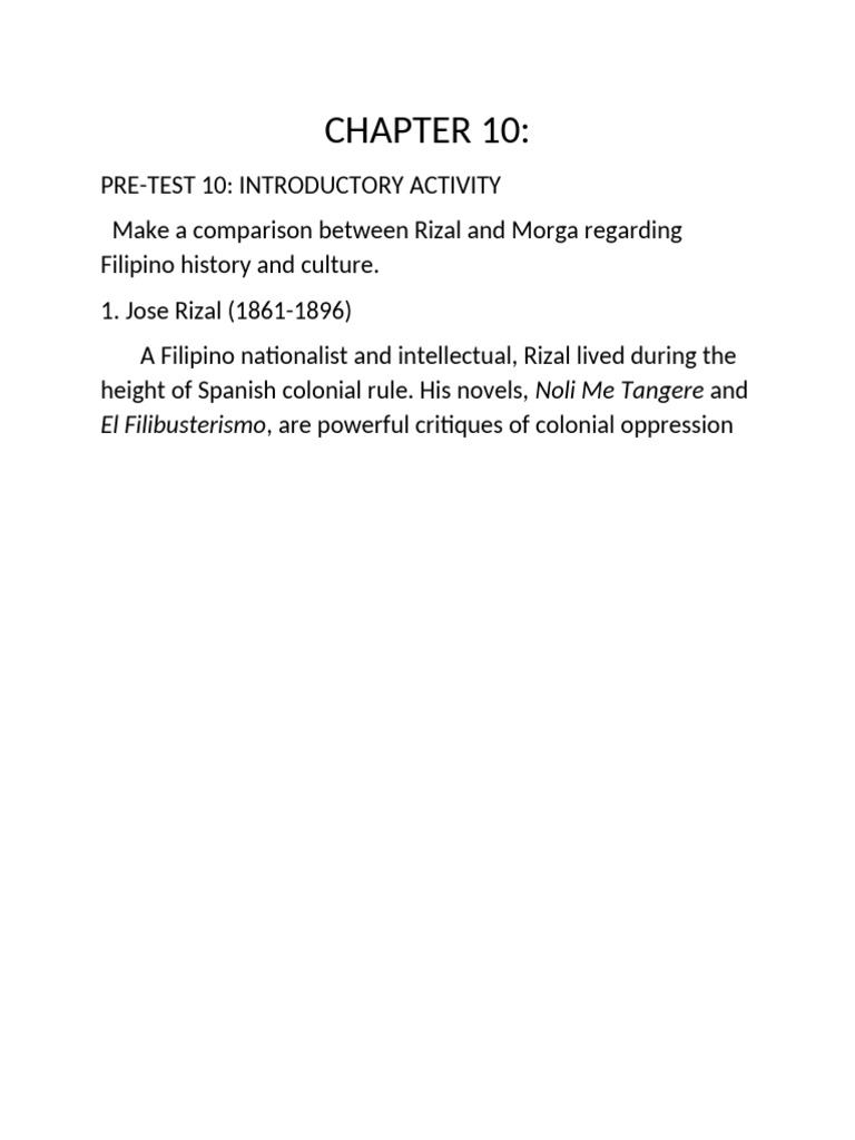 Chapter 10 Rizal | PDF