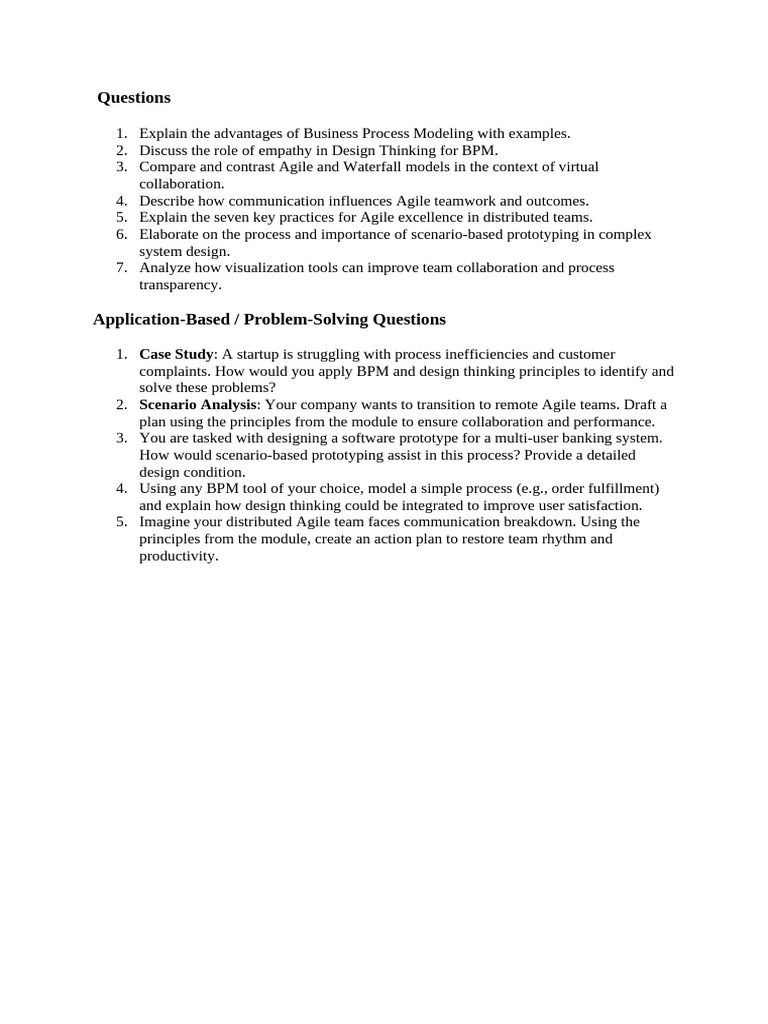 Module 3 Questions | PDF