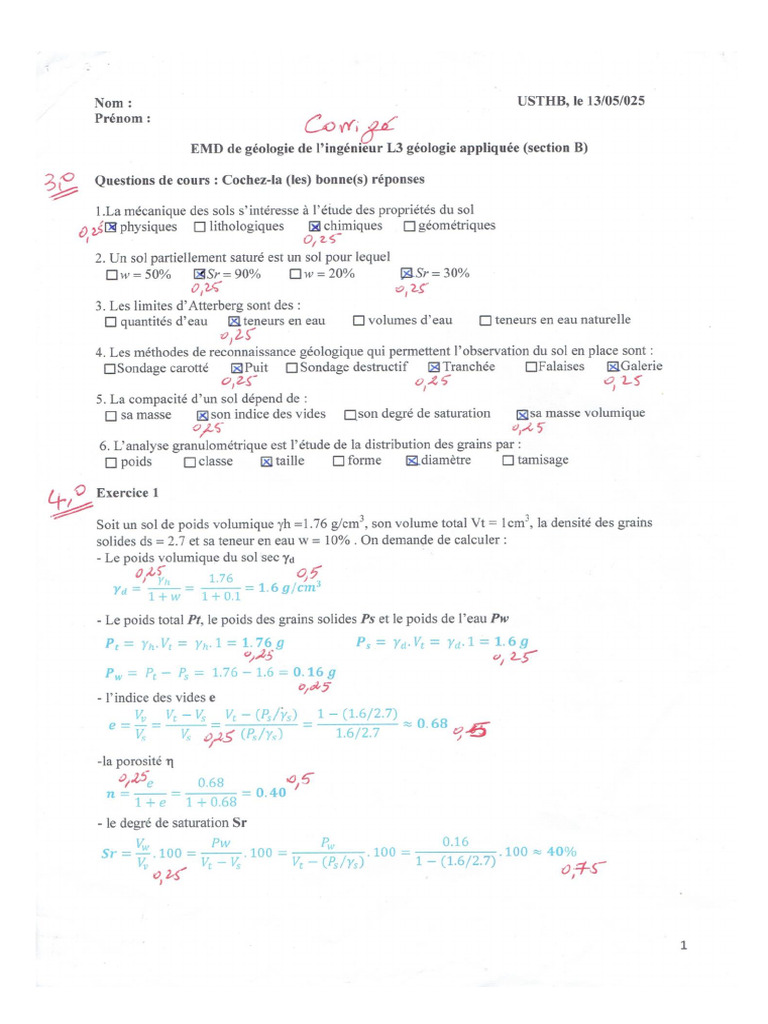 Corigé Barème | PDF