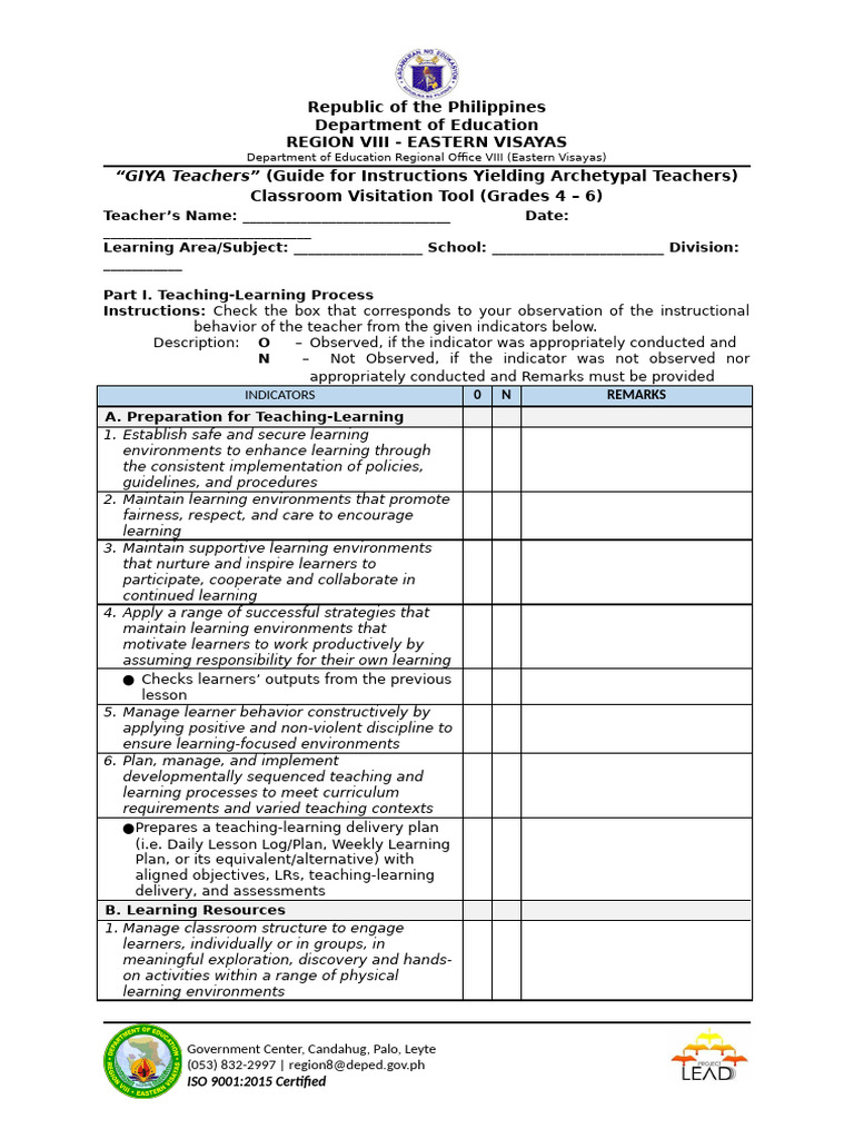 Giya-3 0 | PDF | Learning | Teachers