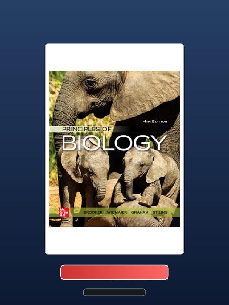 Complete Bundle Principles of Biology 4th Edition Brooker HQ File | PDF ...