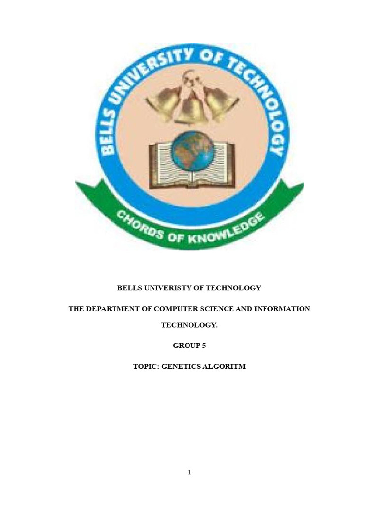 Genetic Algorithm Group 5 Official - 101533 - Quincy Scott | PDF | Genetic Algorithm ...