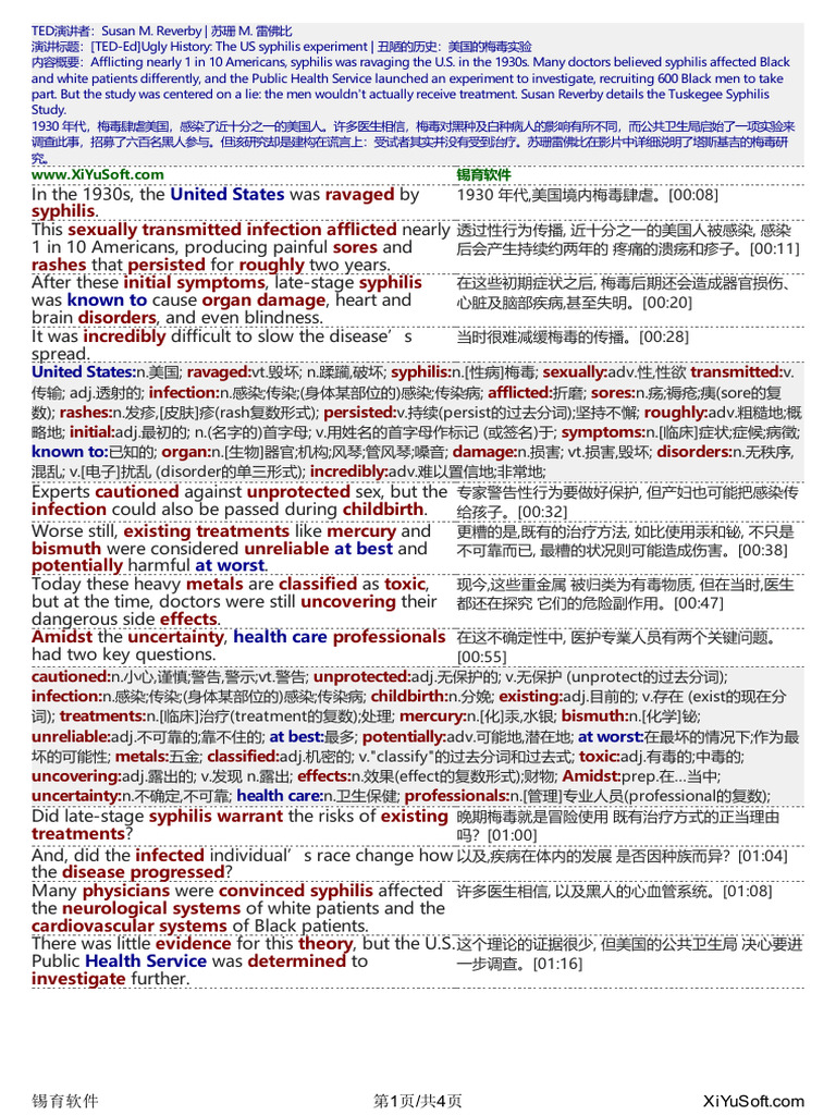 SusanReverby TheTuskegeeStudy | PDF