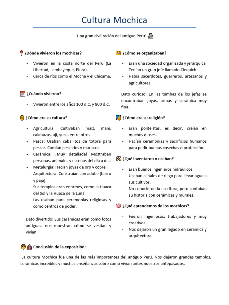 Cultura Mochica | PDF