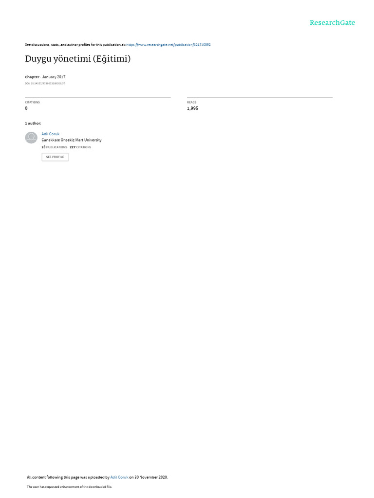 Duygu Yönetimi (E Itimi) : January 2017 | PDF