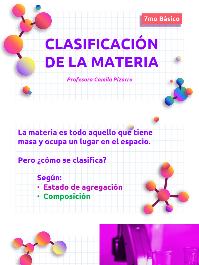 Clasificación de la Materia: Tipos y Ejemplos | PDF | Mezcla ...
