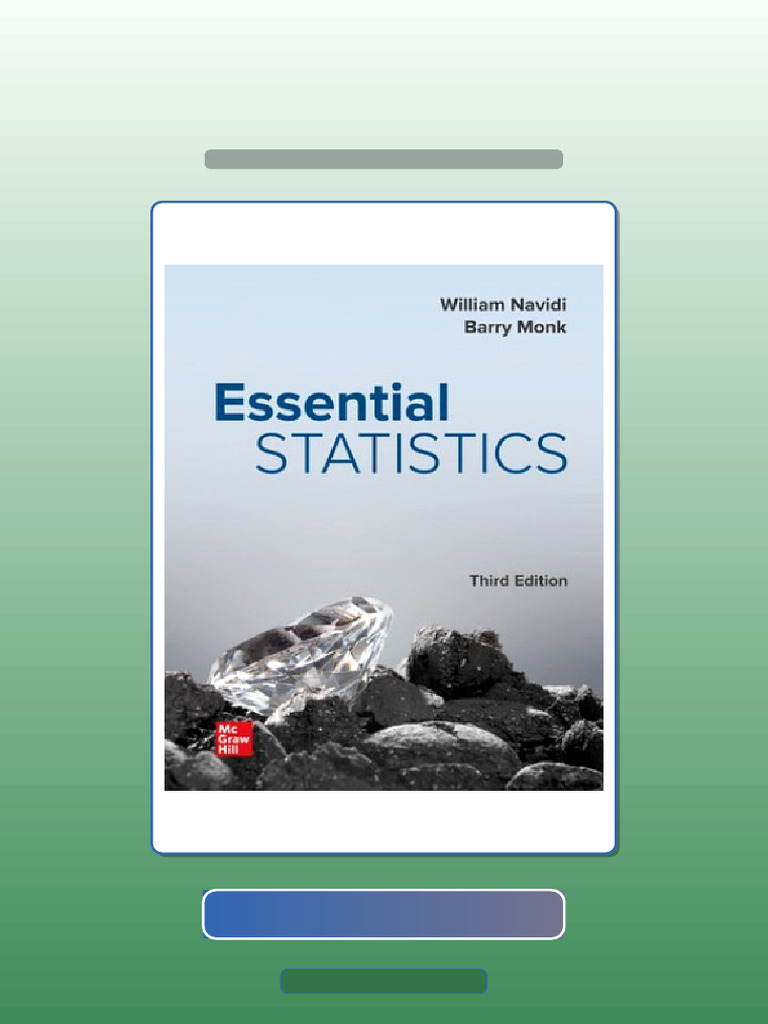 Essential Statistics 3rd Edition Navidi Test Bank Available Instantly | PDF