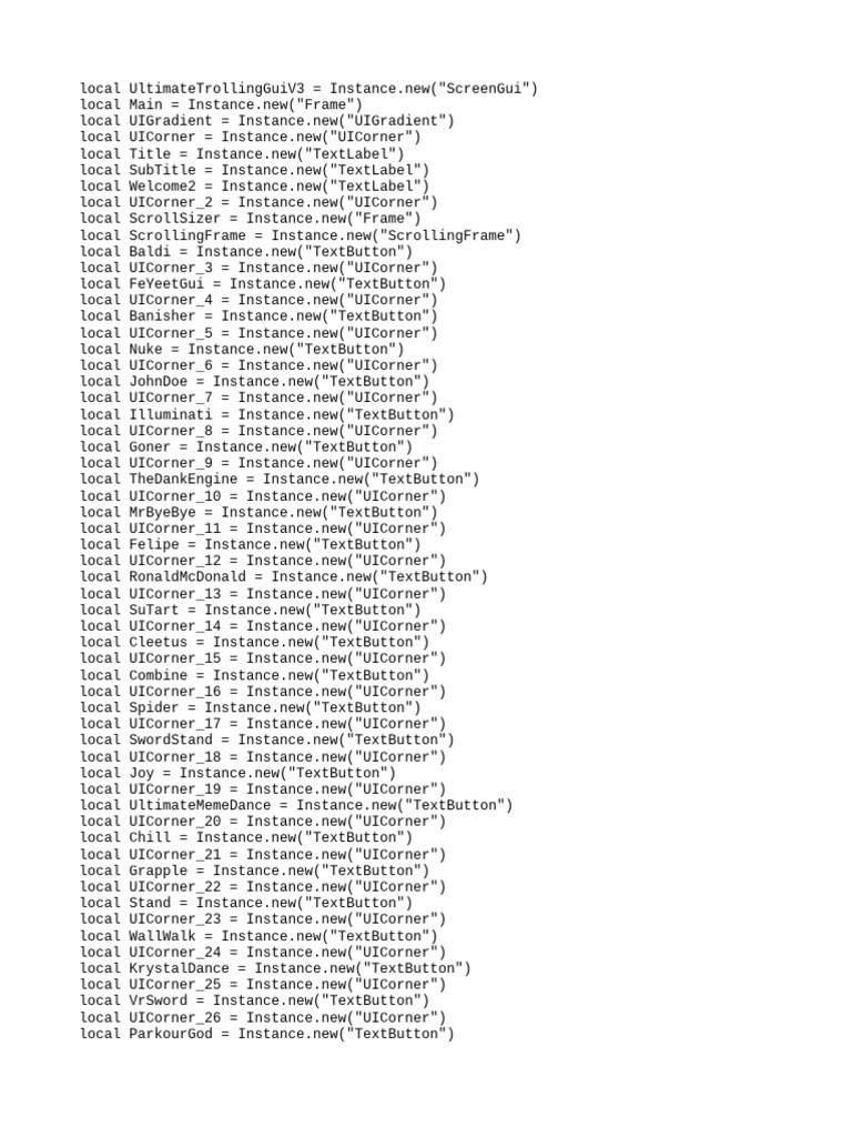 Ultimate Trolling Gui Ignore Ok? | PDF | Typography | Writing