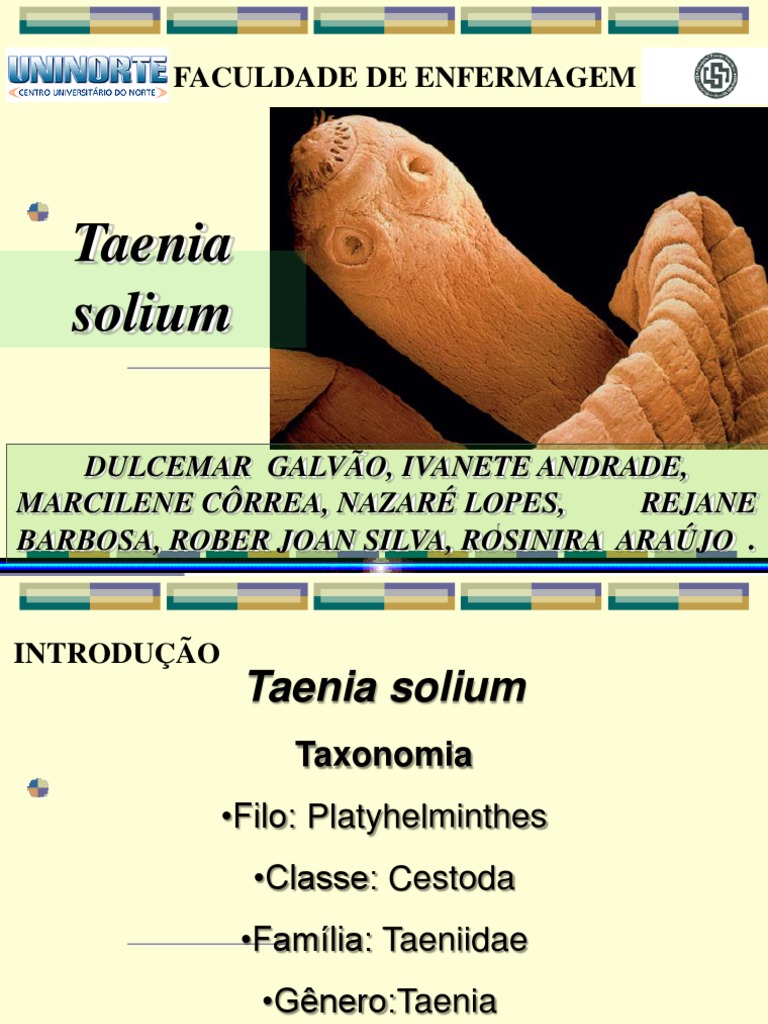Taenia Solium | Medicina clínica | Doenças e Distúrbios