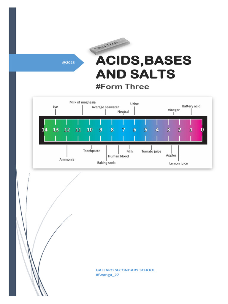 Unit III - Acids, Bases and Salts. | PDF | Hydroxide | Acid