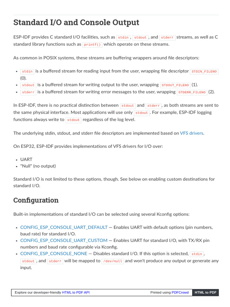 Standard IO and Console Output | PDF | System Software | Software