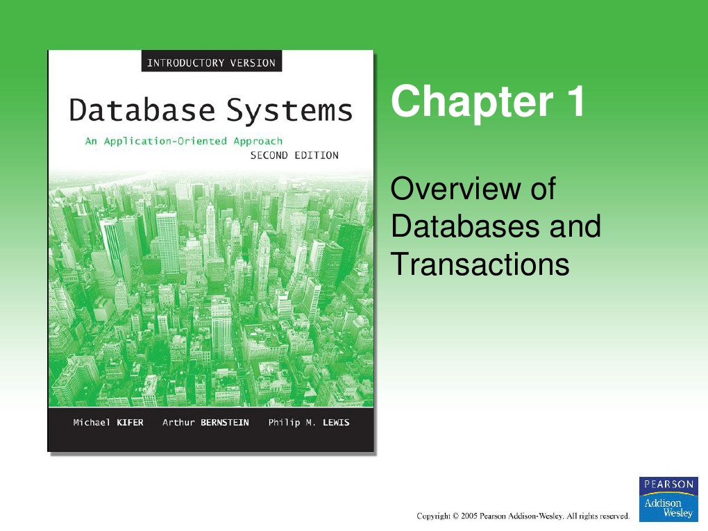 Overview of Databases and Transactions | PDF | Database Transaction | Databases