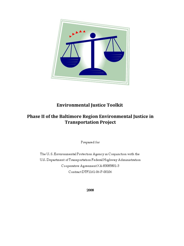 Environmental Justice Tookit - Baltimore Regional Environmental Justice ...