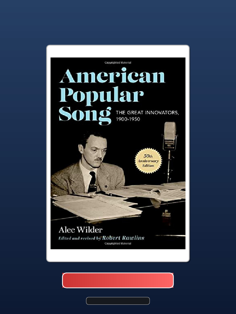 American Popular Song The Great Innovators 19001950 3rd Edition ...