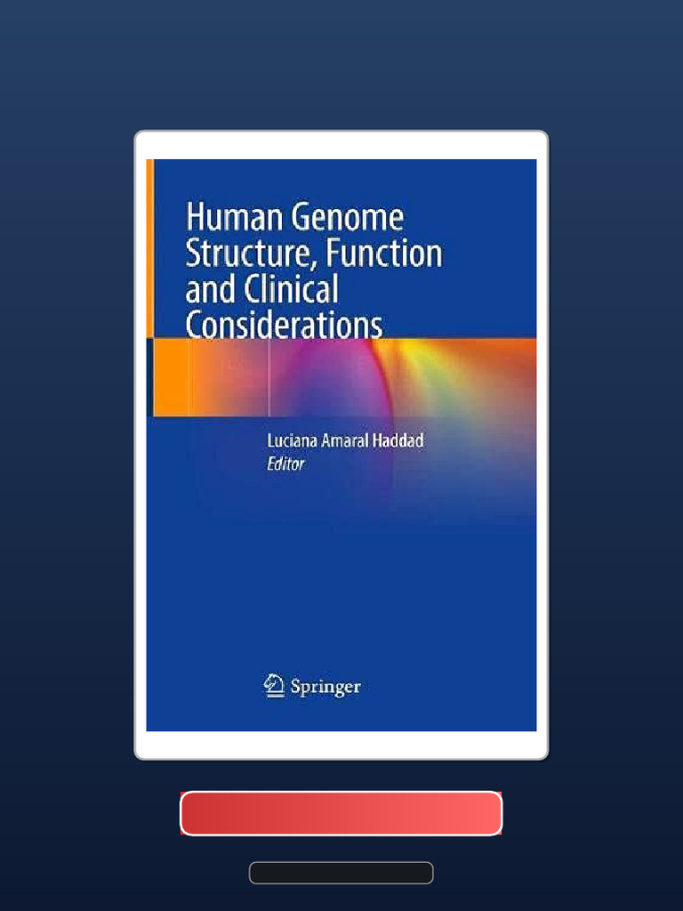 Human Genome Structure Function and Clinical Considerations Ebook and ...