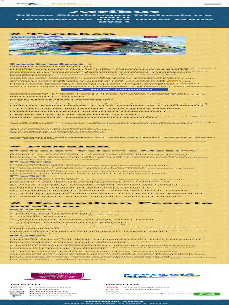 MABIM Universitas Nusa Putra 2024 | PDF