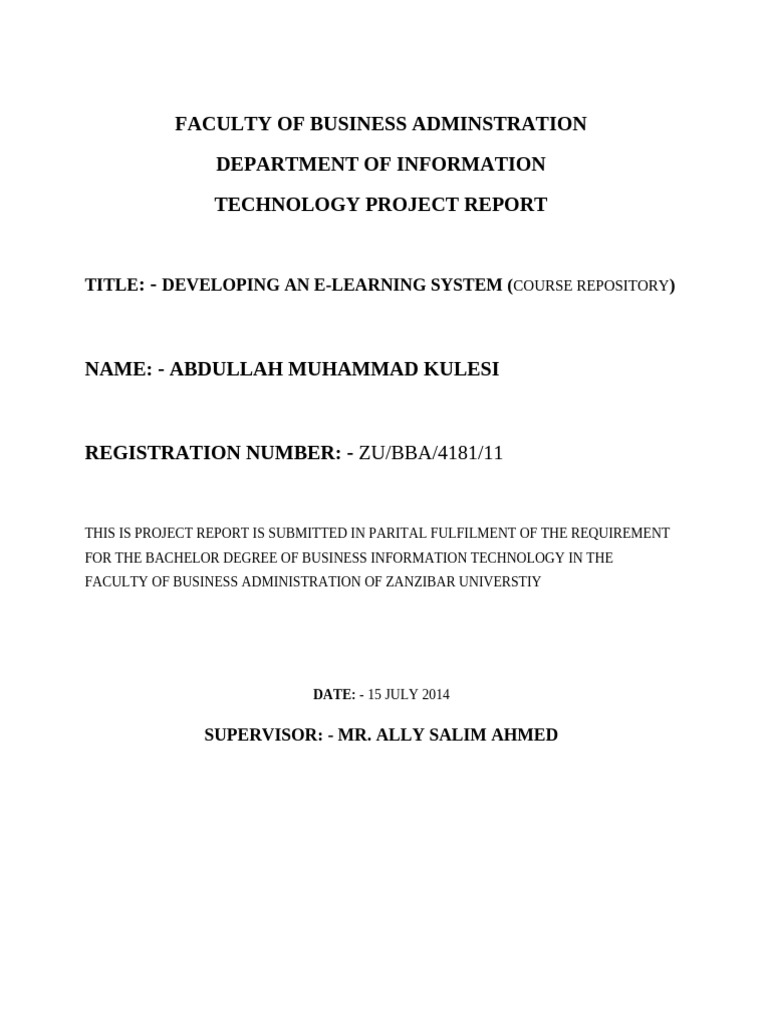 E Learning System | PDF | Educational Technology | Learning