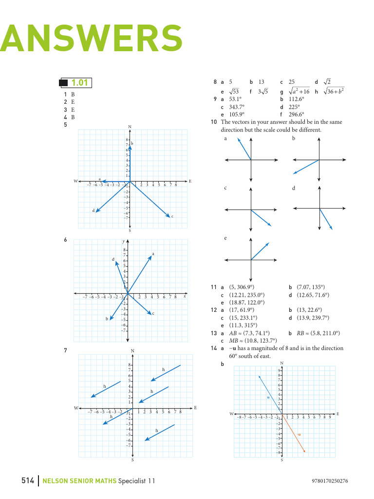 Nelson Specialist 11 - Answers | PDF | Euclid | Elementary Geometry