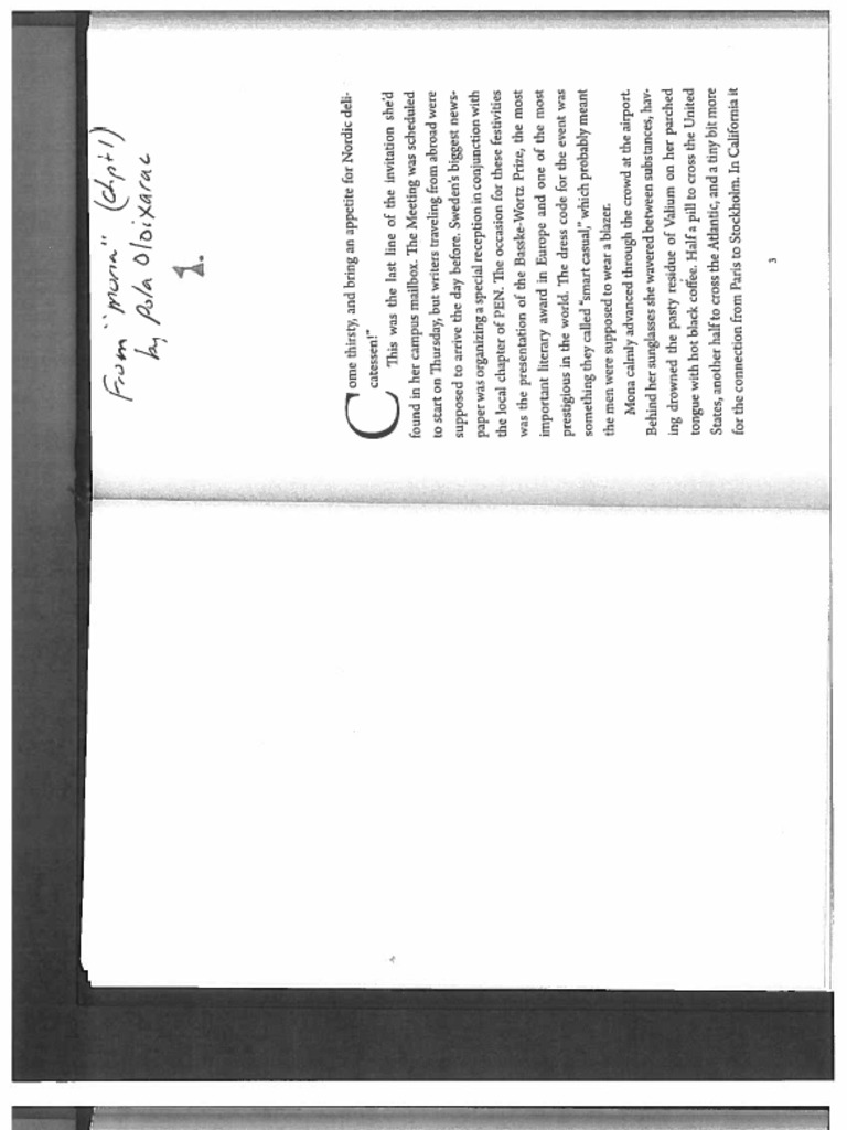 Mona (CHPT 1) by Pola Oloixarac | PDF