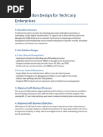 IAM Solution Design For TechCorp Enterprises | PDF | Access Control | Cloud Computing