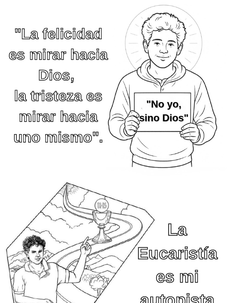 Carlo Acutis Colorear Frases 2 | PDF