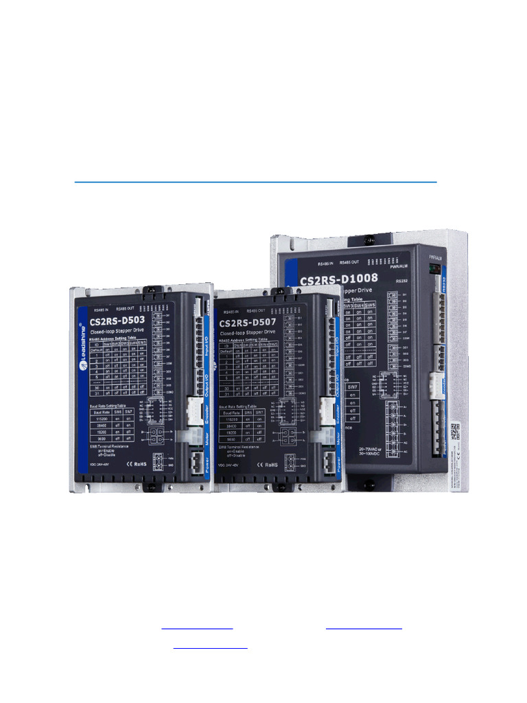 CS2RS Series User Manual V1.5 | PDF | Programmable Logic Controller | Power Supply