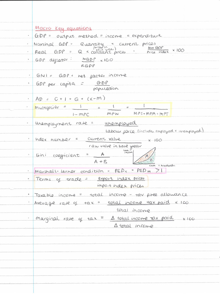 Macro and Micro Key Equations | PDF
