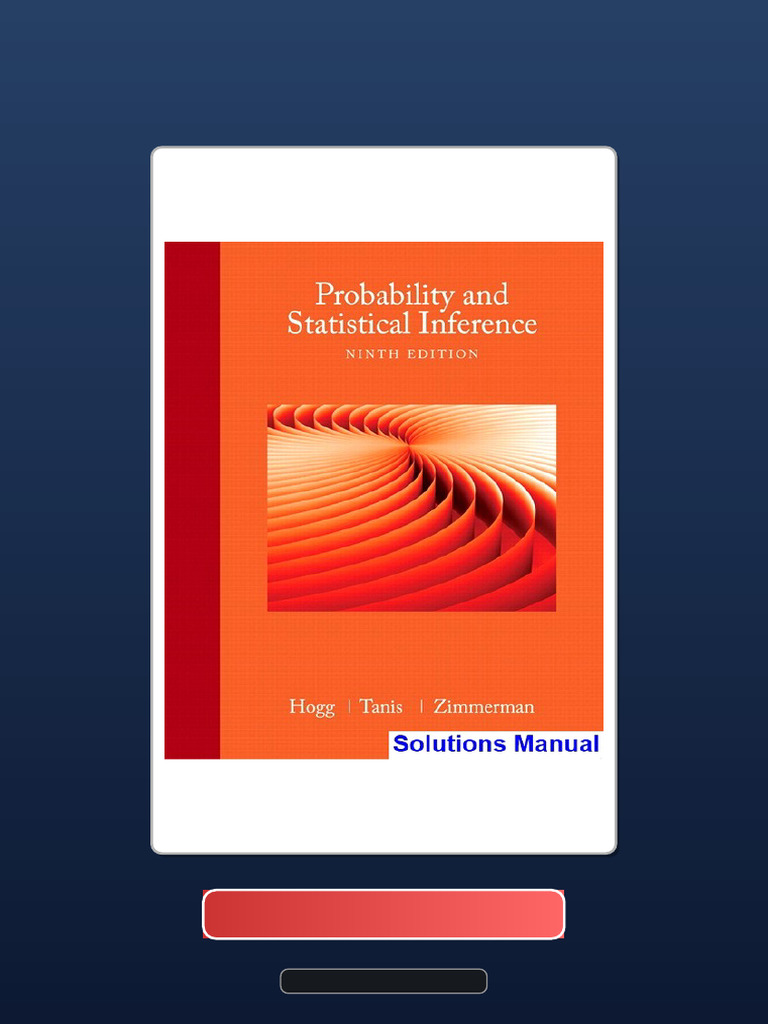 Complete Bundle Probability and Statistical Inference 9th Edition Hogg | PDF | Statistics ...