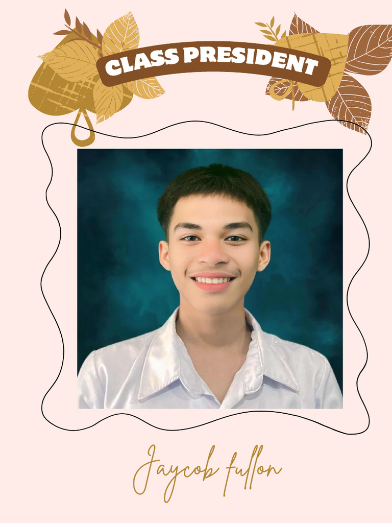 Classroom Officers Poster in Brown and Cream Hand Drawn Style ...