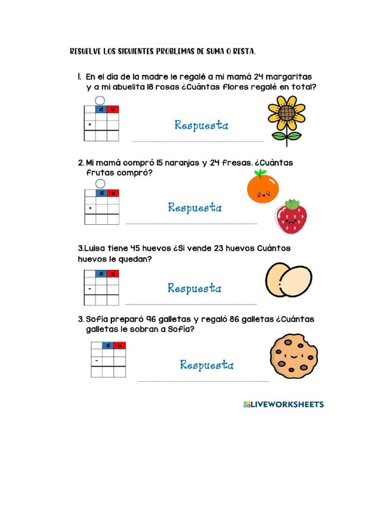 Problemas de Razonamiento de Suma y Resta | PDF
